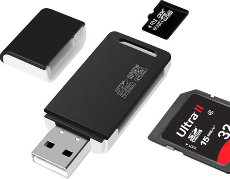 Sd Kartenleser Aiyeen Usb2 0 Otg Adapter 2 In 1 Speicherkartenadapter Mit Lanyard Für Tf Sd