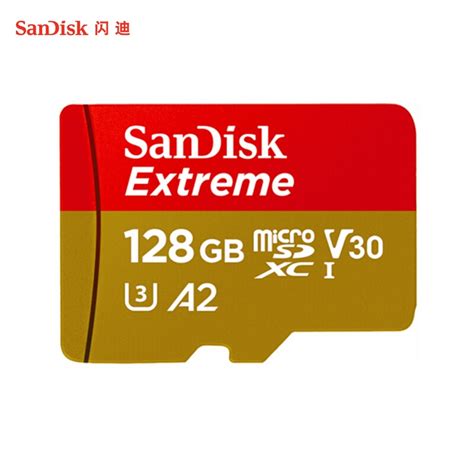 闪迪 Sandisk Tfmicrosd存储卡 至尊极速移动版 Sdsqxa1 128g Zn6ma 128gb V30 U3 4k A2
