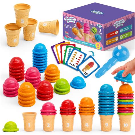 Aizweb Ice Cream Counting And Color Sorting Stacking