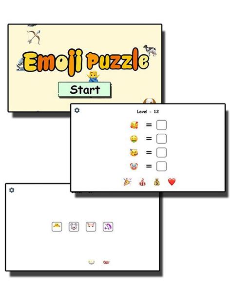 Emoji Puzzle Html Mobile Game Code Market