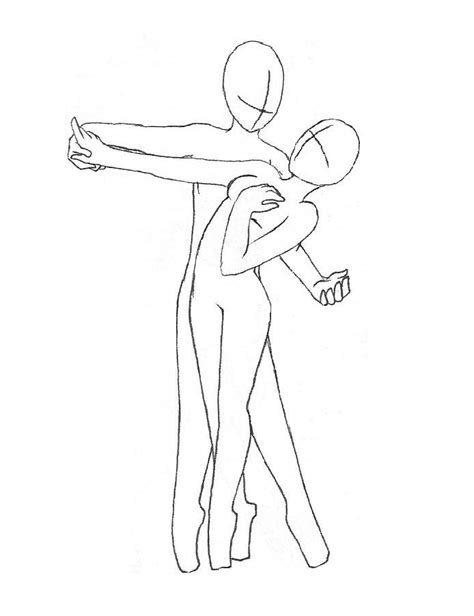 Dancing Couple Outline By Missyamagawa On Deviantart