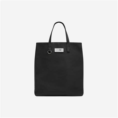 Mm6 메종 마르지엘라 라지 캔버스 쇼핑백 블랙 Mm6 Maison Margiela Kream