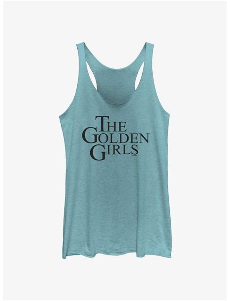 Golden Girls The Golden Girls Logo Serif Womens Tank Top Blue Boxlunch