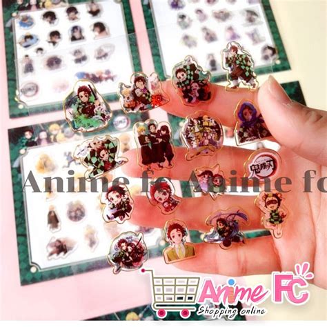 Saleสติ๊กเกอร์ ดาบพิฆาตอสูรพร้อมส่ง งานพรีเมี่ยม ลายแยกตัวละคร