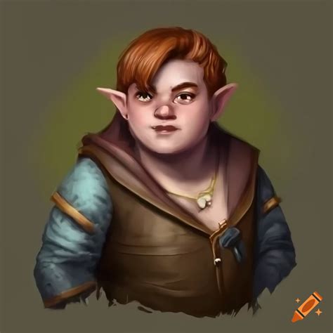 Portrait Of A Chubby Forest Gnome Wizard In Dnd On Craiyon