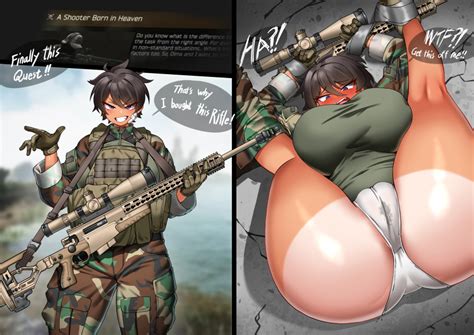 Hitch Perotoss Sergeant Joo Escape From Tarkov Original Absurdres Highres 1girl Ass