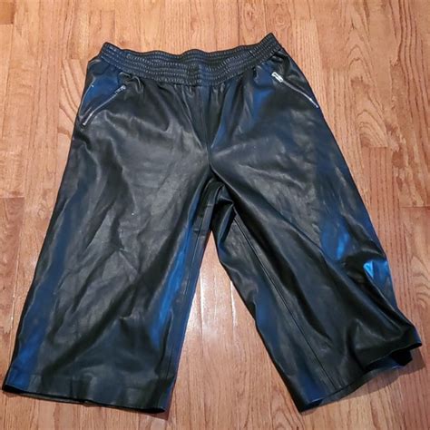Eloquii Pants And Jumpsuits Eloquii Black Vegan Leather Capri Pants