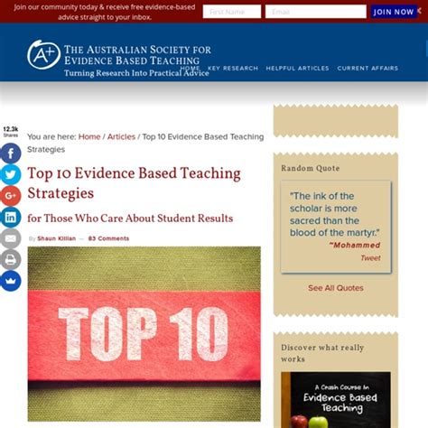 Top 10 Evidence Based Teaching Strategies Pearltrees
