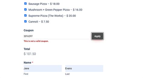 how to easily add a coupon code field to your wordpress forms