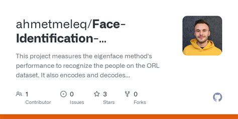 github ahmetmeleq face identification reconstruction with eigenface