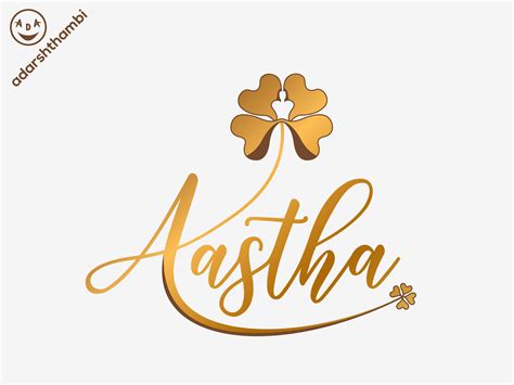 Logo Design For Aastha By She By Adarsh Thambi On Dribbble