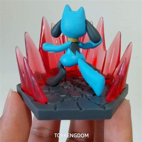 Pokemon Diorama Fighting And Ghost Riolu Hobbies And Toys Toys And Games On Carousell