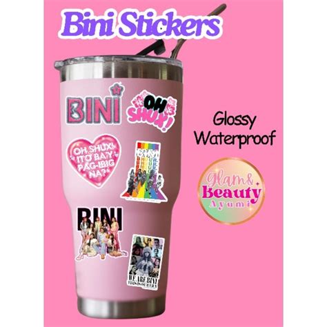 Bini Sticker Bini Sticker Ppop Bini Glossy Vinyl Waterproof