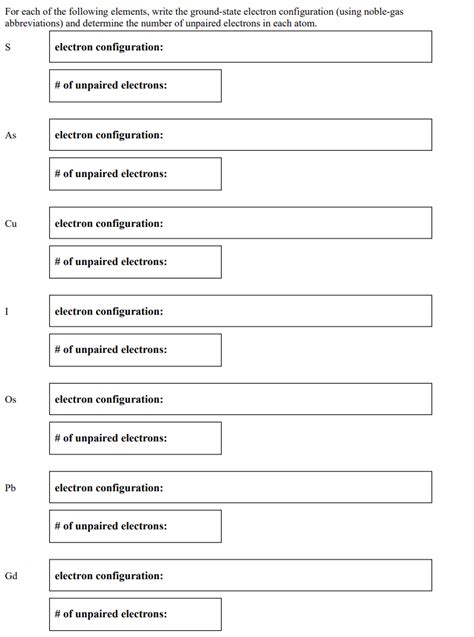 [solved] For Each Of The Following Elements Write The Ground State
