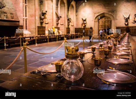 The Great Hall Of Hogwarts School Of Witchcraft And Wizardry In Harry