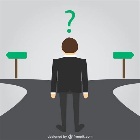 Dilema De Negocios Vector Gratis