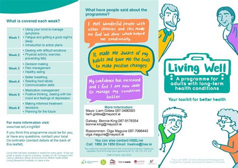 Living Well Programme To Help Adults With Long Term Health Conditions