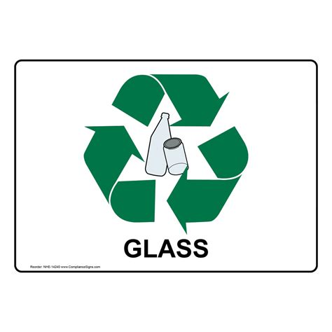 Recycle Glass Sign