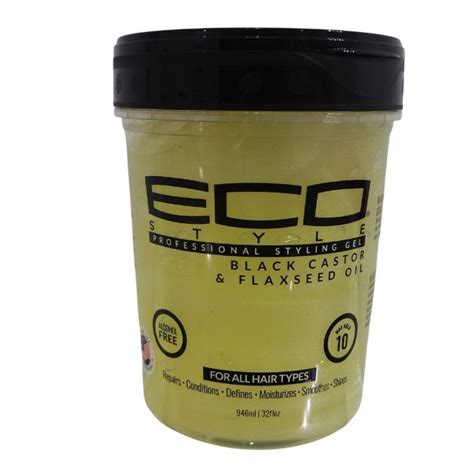 Black Castor And Flaxseed 946ml Eco Gel Afromarket