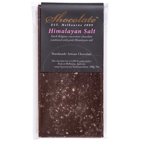 Shocolate Dark Pink Himalayan Salt 105g Biviano And Sons