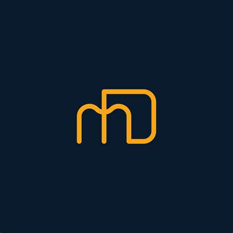 MD Initial Monogram Logo Design Vector Art At Vecteezy