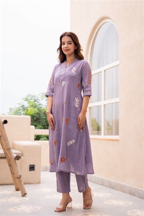 Pure Cotton Printed Kurta Pant Set Comfortable Daily And Casual Wear