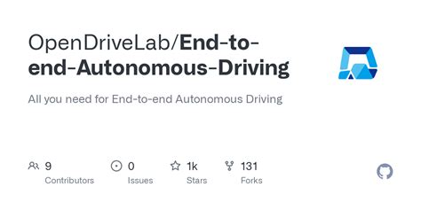 Github Opendrivelabend To End Autonomous Driving All You Need For End To End Autonomous Driving