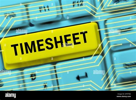 Handwriting Text Timesheet Business Approach Graphical Representation Of Period Time On Which