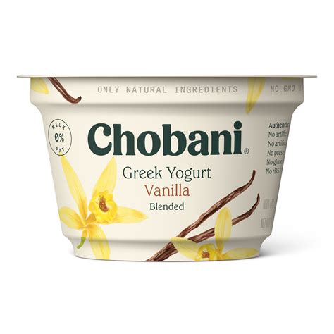 Chobani Non Fat Vanilla Greek Yogurt 53oz Cup