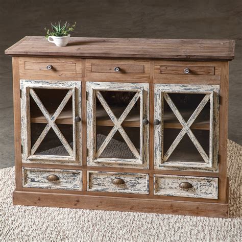 Farmhouse Style Sideboard Buffet Server