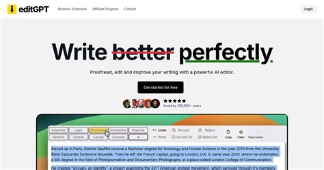 EditGPT AI Powered Writing Editor With Track Changes