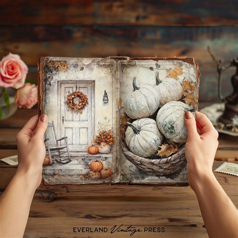 Autumn Afternoon Junk Journal Rustic Fall Junk Journal Cozy Autumn