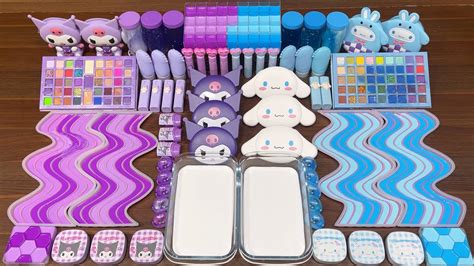 SANRIO KUROMI VS CINNAMOROLL I Mixing Random Into Glossy Slime I