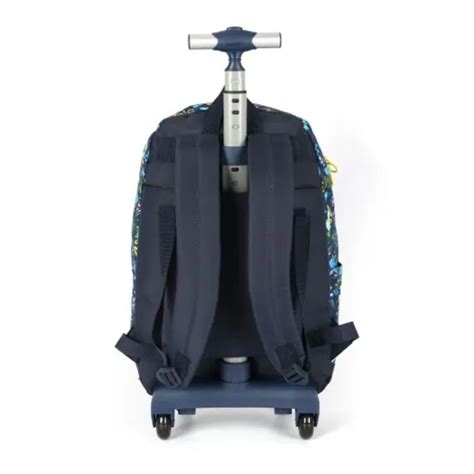 Mochila Carrinho Grande Sonic The Hedgehog Azul Papelaria Prudentina