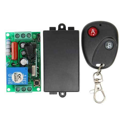 Interruptor Remoto Inalámbrico 433mhz 10a 1ch Rf Interruptor De Relé De