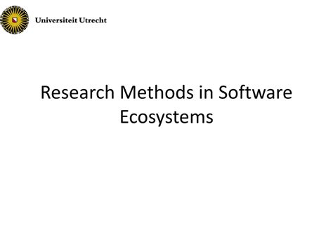 Ppt Software Ecosystems A Quick Introduction Powerpoint Presentation Id 1503761
