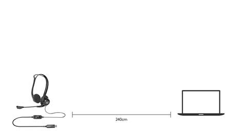 Logitech 960 Usb Headset Pcmac With Noise Canceling Mic