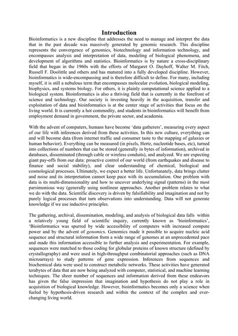 Bioinformatics Pdf Technology And Computing