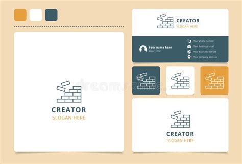 Creator Logo Design With Editable Slogan Branding Book And Business Card Template Stock Vector