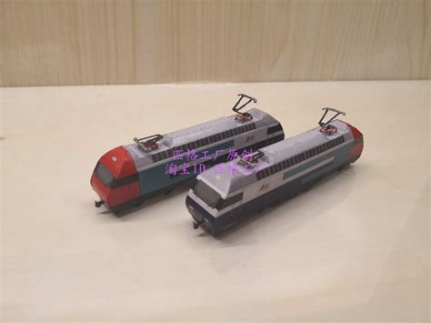 N比例MTR港铁KTT九广通RE460机车香港火车模型3D纸模火车地铁模型 虎窝淘