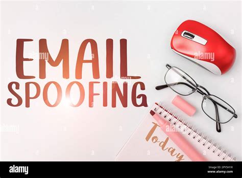 Conceptual Caption Email Spoofing Concept Meaning Secure The Access