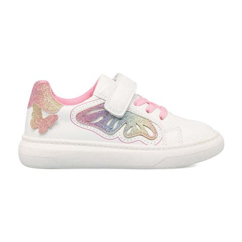 Sneakers Bianche Da Bambina Con Farfalline Glitterate Le Scarpe Di