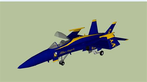 F A 18 Blue Angels 3d Model
