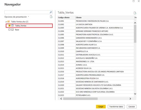 Importar datos de Excel OneDrive Google Sheets Página Web TXT a