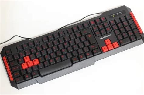 Teclado Gamer Vermelho Hotkeys Multimidia Tc Multilaser Shopee Brasil