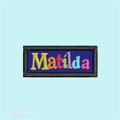 Matilda Logo Musical Theatre Embroidery Patch Musical Theatre Etsy
