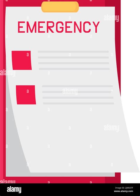Emergency Report List Stock Vector Image And Art Alamy