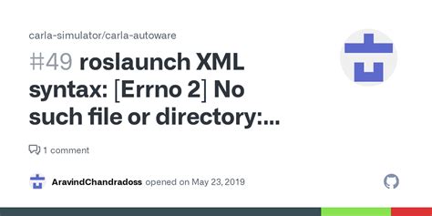 roslaunch xml syntax [errno 2] no such file or directory points