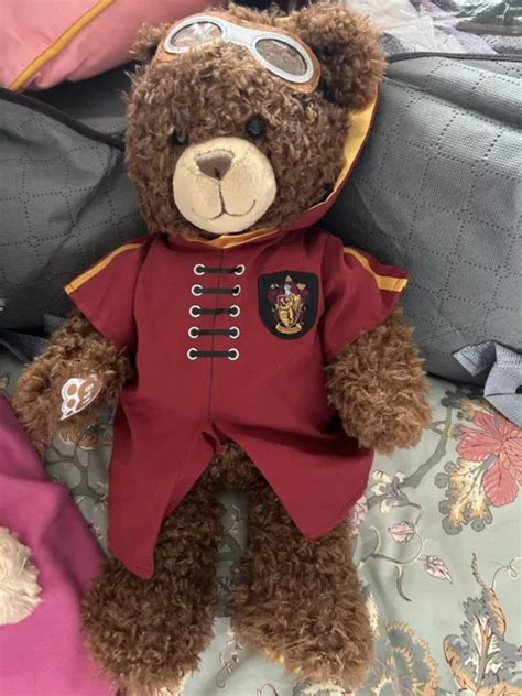 BUILD A BEAR Harry Potter Hufflepuff Bear Wizarding World Plush Vgc 7