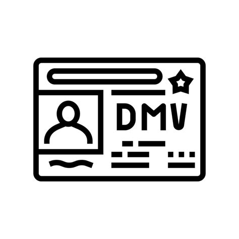 Dmv Driver License Requirements Line Icon Vector Illustration 10277637